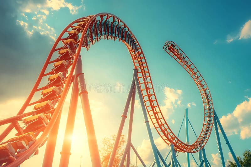 Rollercoaster Up Down Stock Illustrations – 14 Rollercoaster Up Down ...