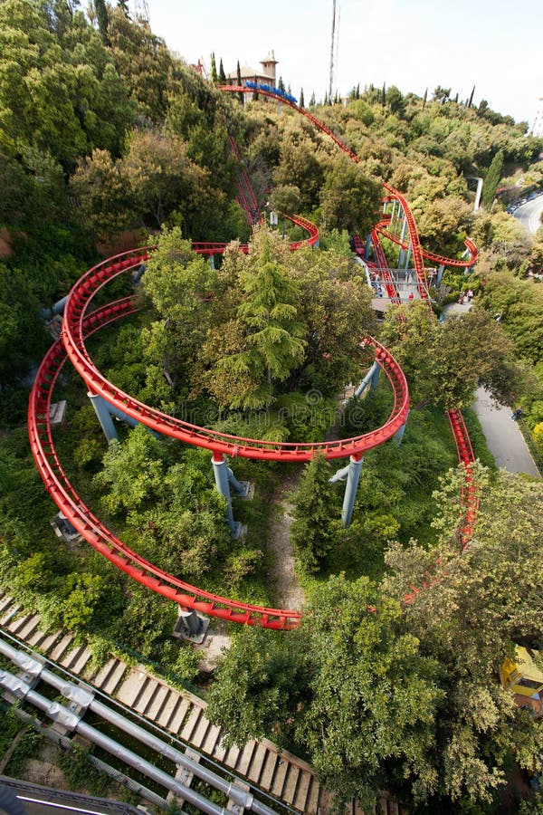 Rollercoaster stock image. Image of ride, recreation - 57296167