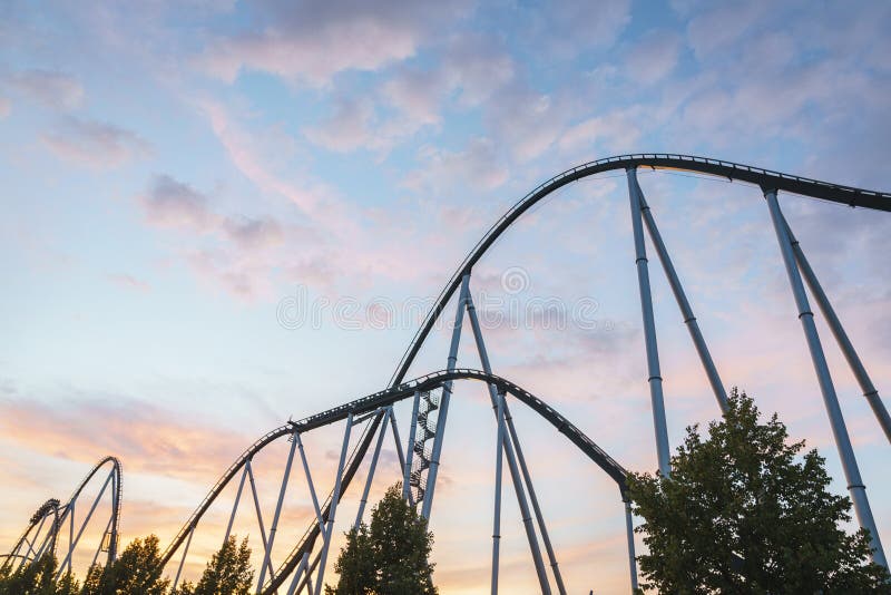 Rollercoaster riders stock image. Image of event, extreme - 78386663
