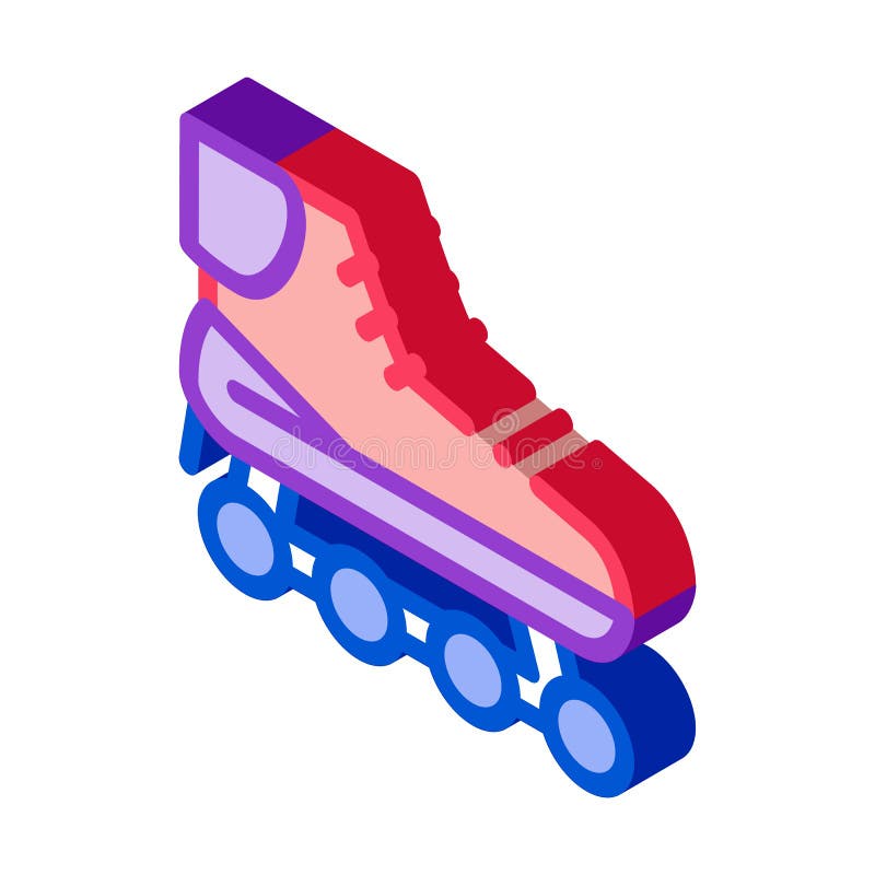 Rollers Isometric Icon Vector Illustration Stock Vector - Illustration ...