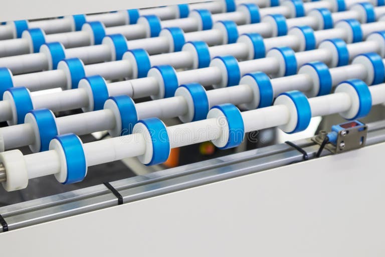 Rollers in Industrial Structural Systems Stock Photo - Image of ...