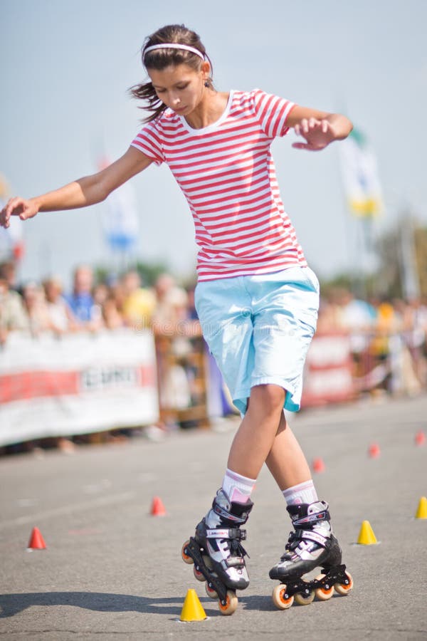 Rollerskating competition editorial image. Image of skating - 17857870