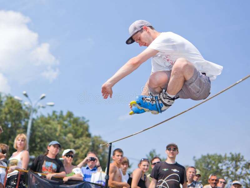 Rollerskating competition editorial photography. Image of freeride ...