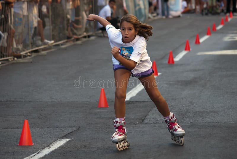 Rollerskating Race-12 fotografía editorial. Imagen de persona - 26545577