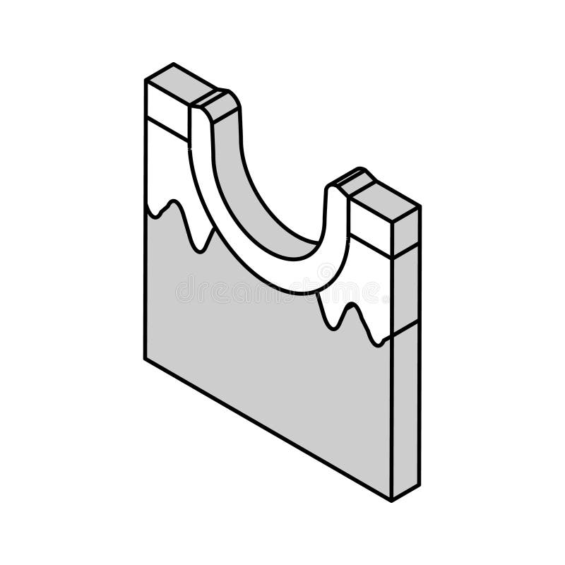Rolling Acne Scar Isometric Icon Vector Illustration Stock Vector ...