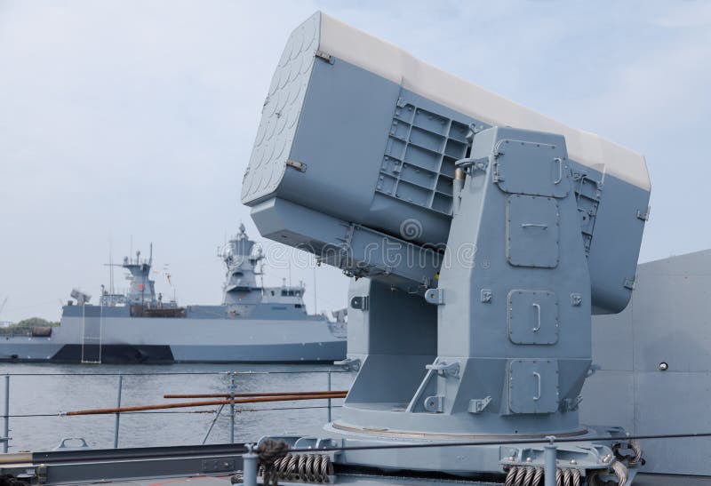 Rolling Airframe Missile System on German Navy Corvette Stock Image ...