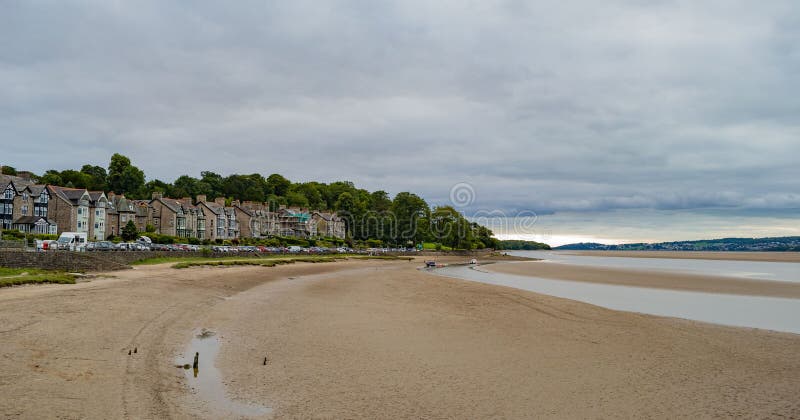 Rolling Beach at Arnside, a Small Village-type Settlement Facing a ...