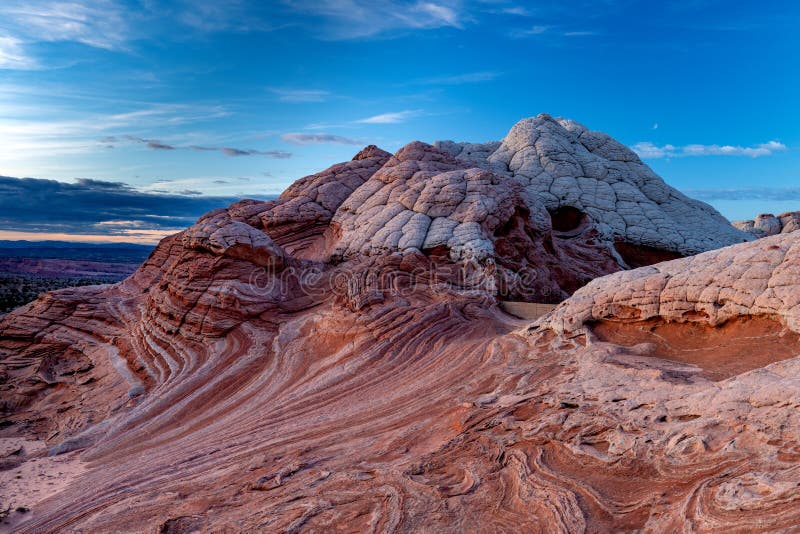 Arizona Rock Formations in the Desert with Tree and Brush Stock Photo ...