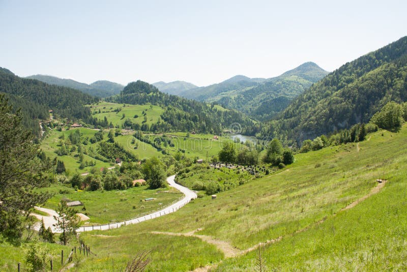 Rolling Countryside Around a Farm Stock Image - Image of english ...