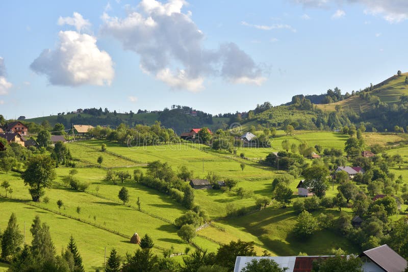 The Rolling Countryside Around a Farm Stock Image - Image of rolling ...