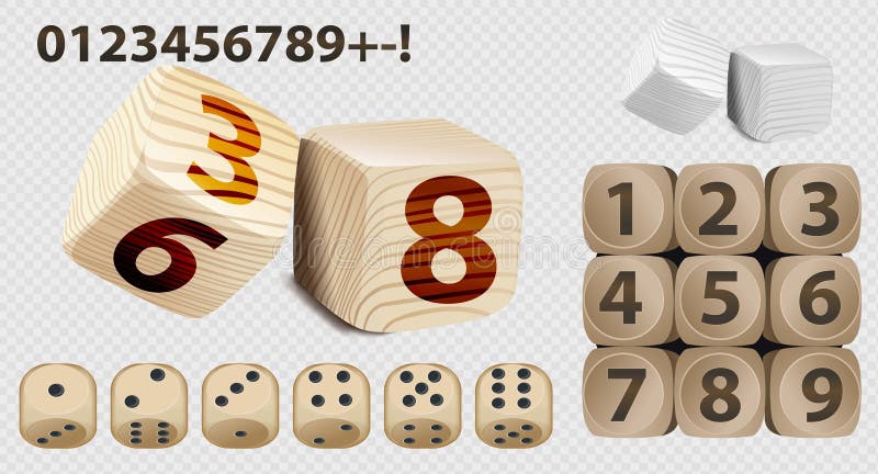 Rolling Dice. White Roll Cubes for Gamble Games, Top View Dice Sides ...