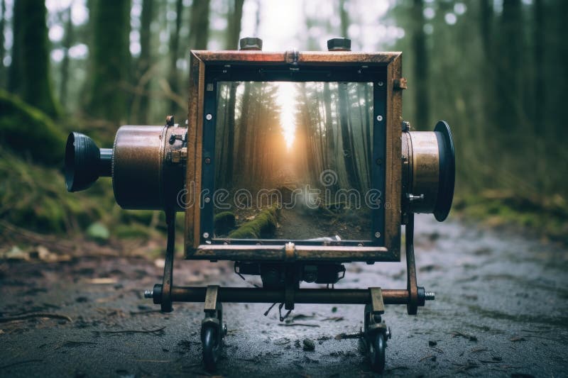 Rolling Film Inside Homemade Pinhole Camera Stock Illustration ...