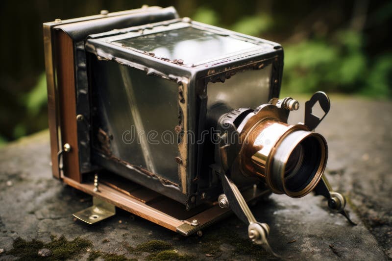 Rolling Film Inside Homemade Pinhole Camera Stock Illustration ...