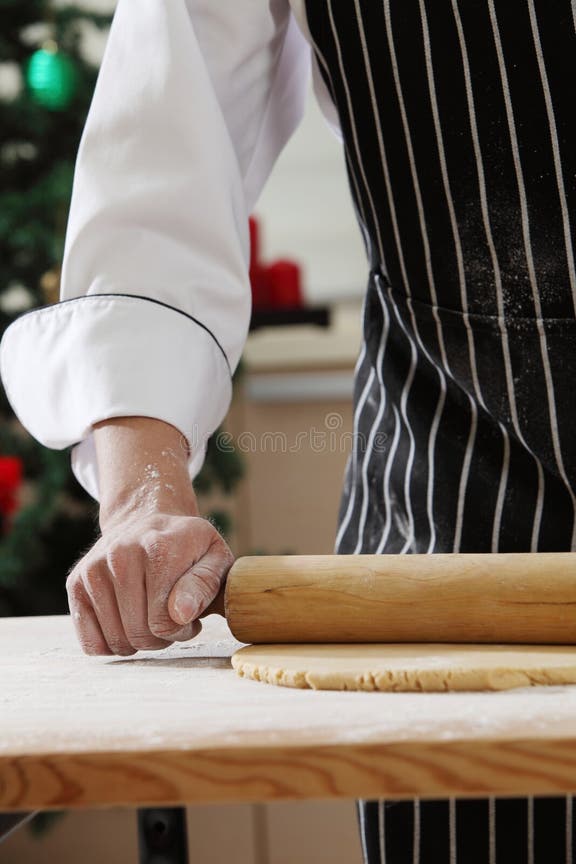 Rolling flour stock image. Image of kitchen, preparation - 33668461