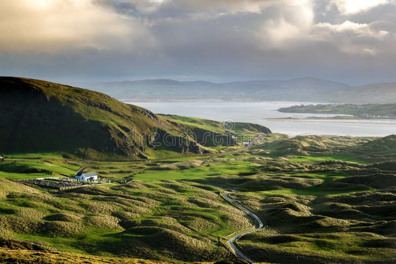 Rolling Green Hills Of Ireland Stock Image - Image of lush, farms ...