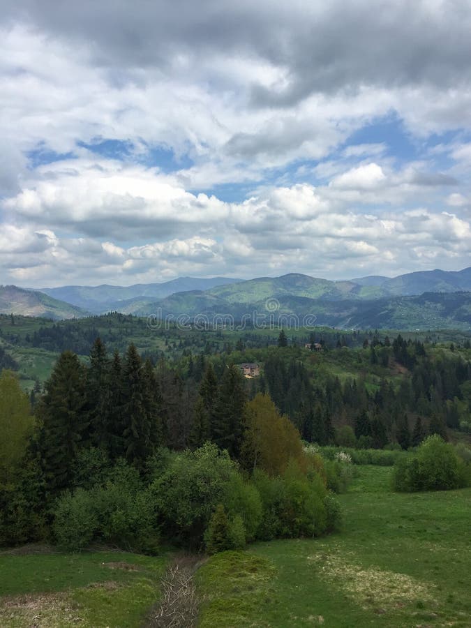 Rolling Hills and Clouds Scenery Stock Photo - Image of outdoors ...