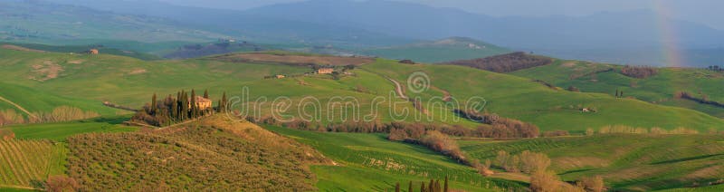 Rolling Hills of Tuscany, Italy Stock Image - Image of landscape, grass ...