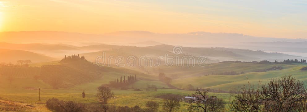 Rolling Hills of Tuscany, Italy Stock Photo - Image of field, cypress ...