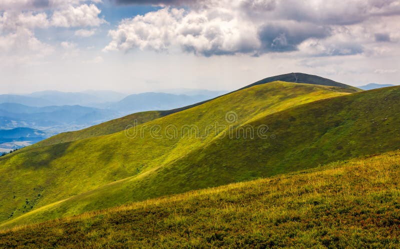 Rolling Hillsides of Carpathian Mountain Ridge Stock Photo - Image of ...