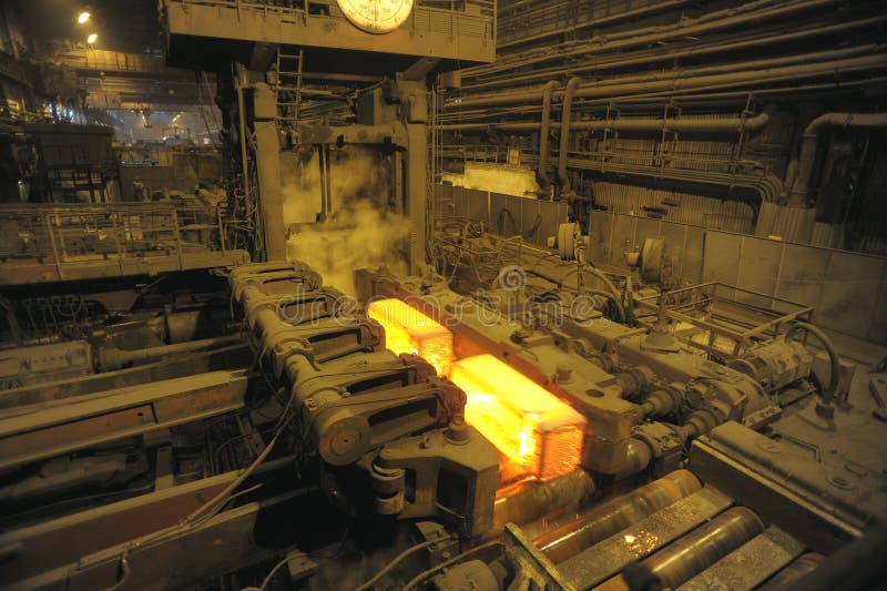 The rolling mill stock photo. Image of machine, production - 12324462