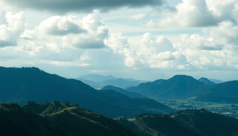 Rolling Mountain View and Chinese Pavilion Under Heavy Snow Stock ...