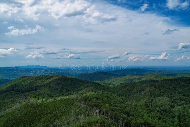 Rolling mountains 14 stock image. Image of horizon, tree - 254394735