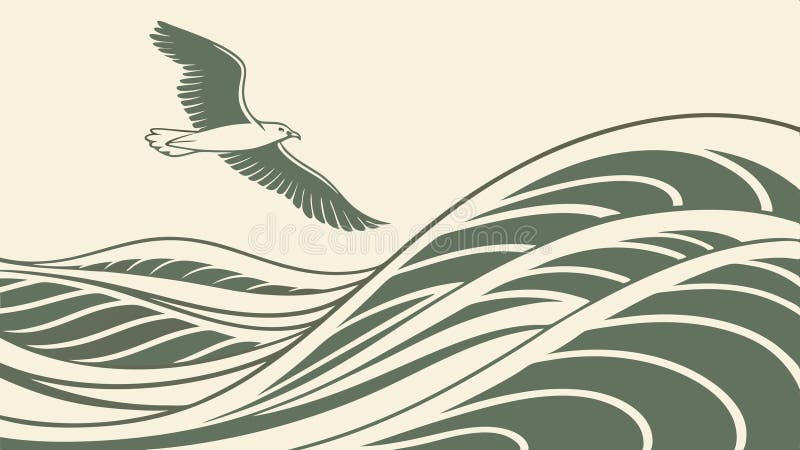 Rolling Ocean Waves, Dynamic Sea Scene with Wave Crests and Motion ...