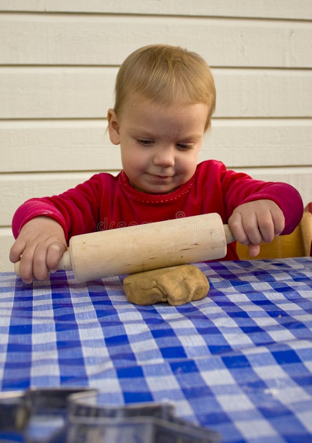 Kids making dough stock photo. Image of advent, beautiful - 22158104