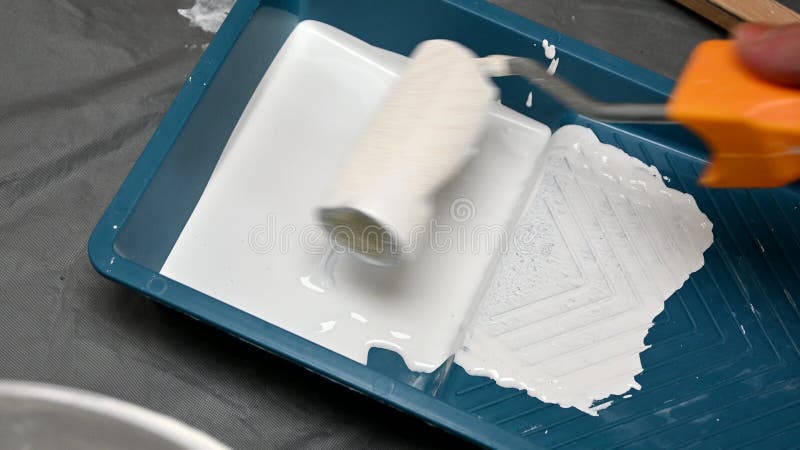 Painting preparation stock video. Video of equipment - 295733851