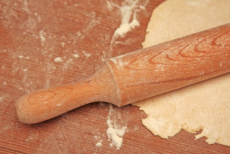 Rolling pin and dough stock image. Image of homemade - 12917545