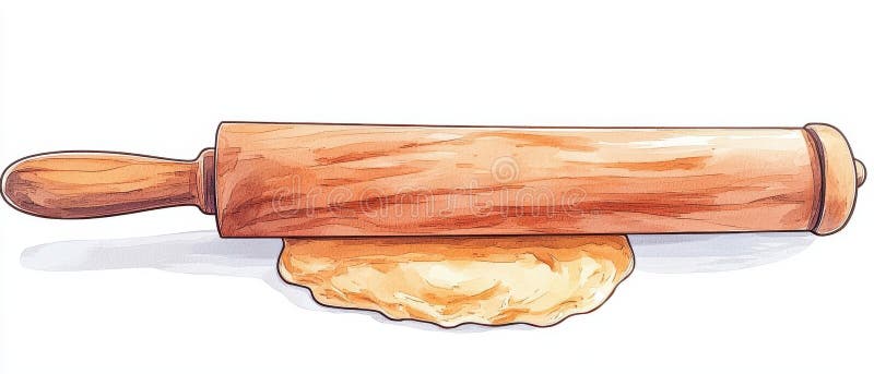 Rolling Pin Drawing Stock Illustrations – 3,978 Rolling Pin Drawing ...
