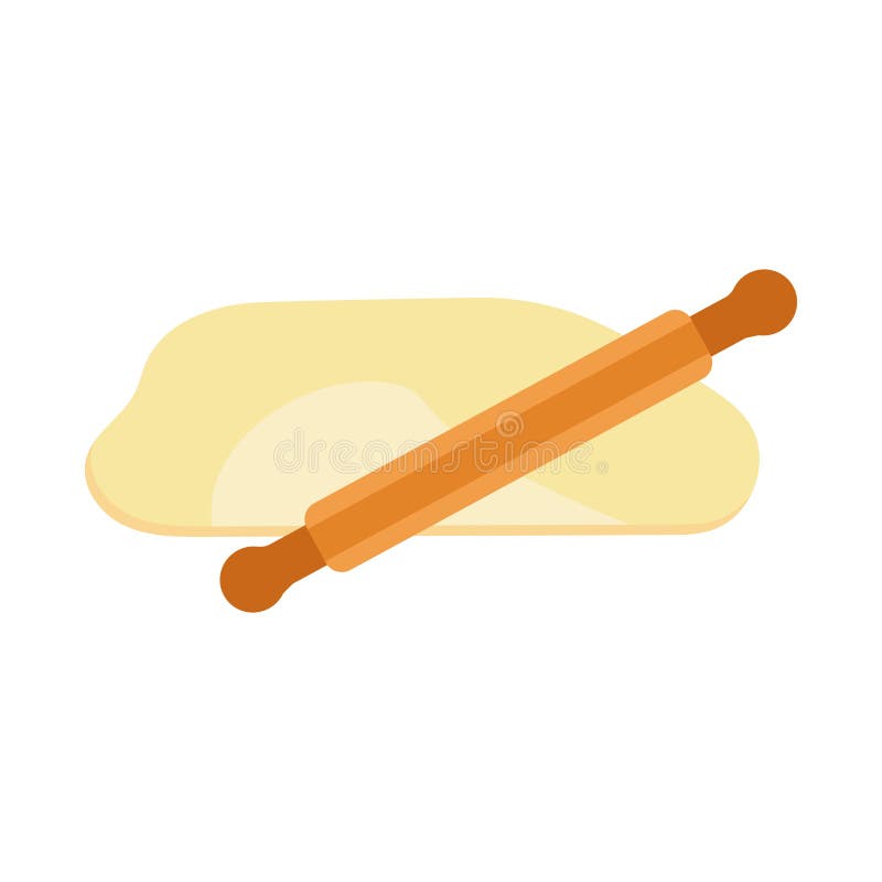 Rolling Pin Dough Vector Illustration Dough Kitchen Cooking Food Pin ... Rolling Pin Dough Vector Illustration Dough Kitchen Cooking Food Pin ...