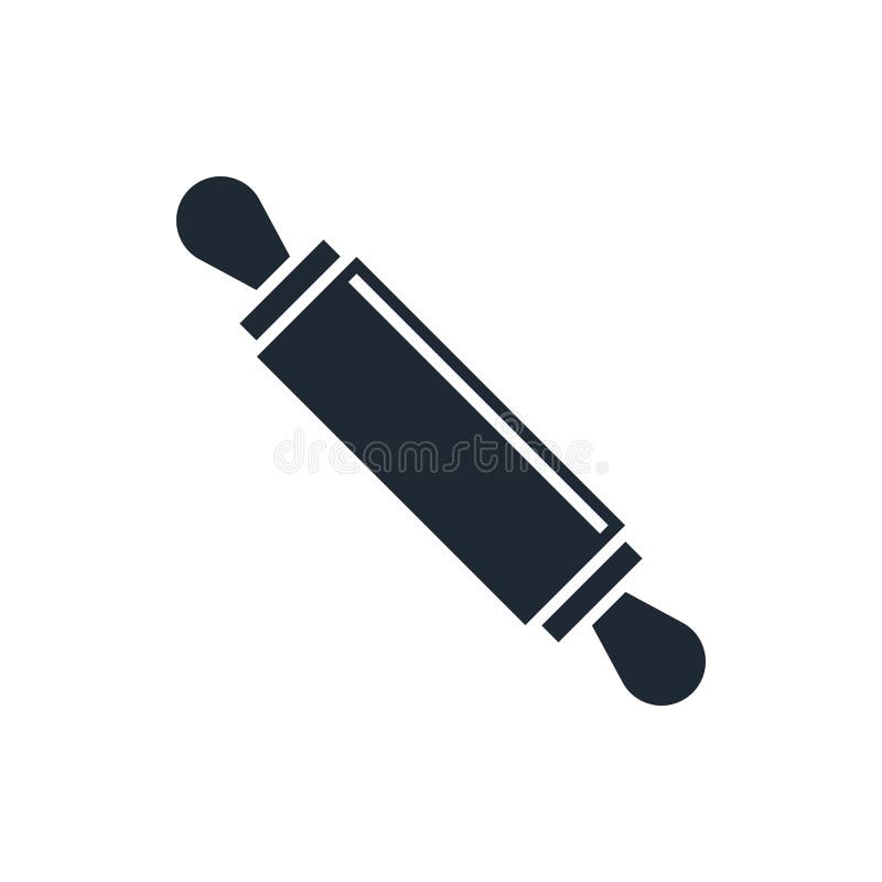 Rolling pin icon stock vector. Illustration of icon - 189117216