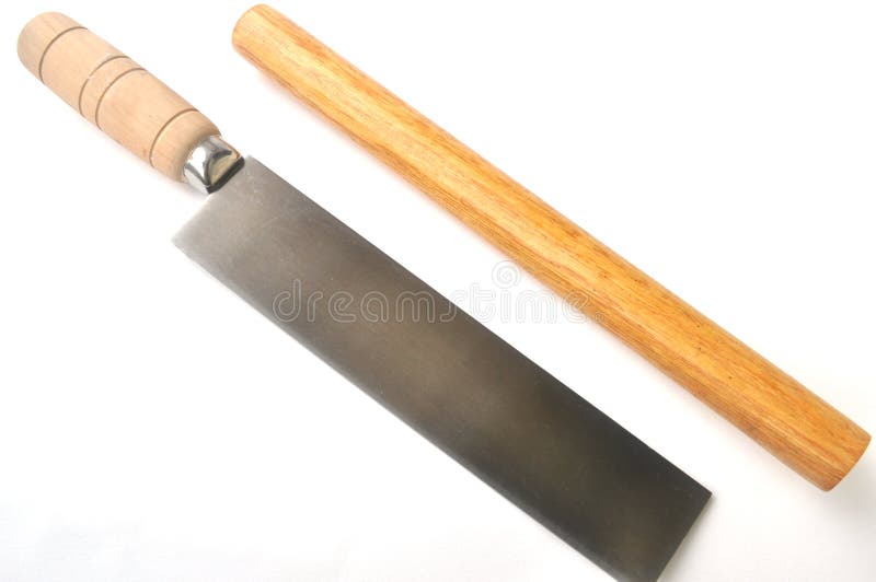 Rolling pin and knife stock image. Image of utensils - 23523987