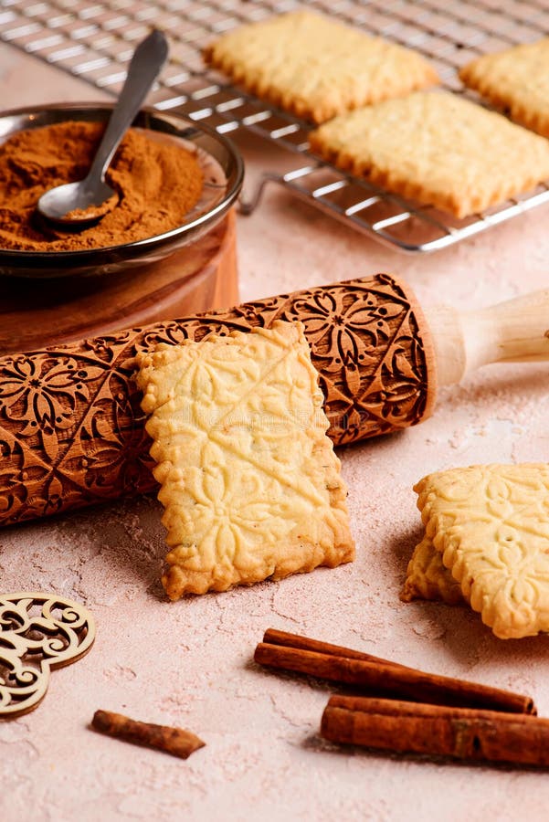 Rolling Pin for Rolling Out Dough and Cookies..style Vintage Stock ...