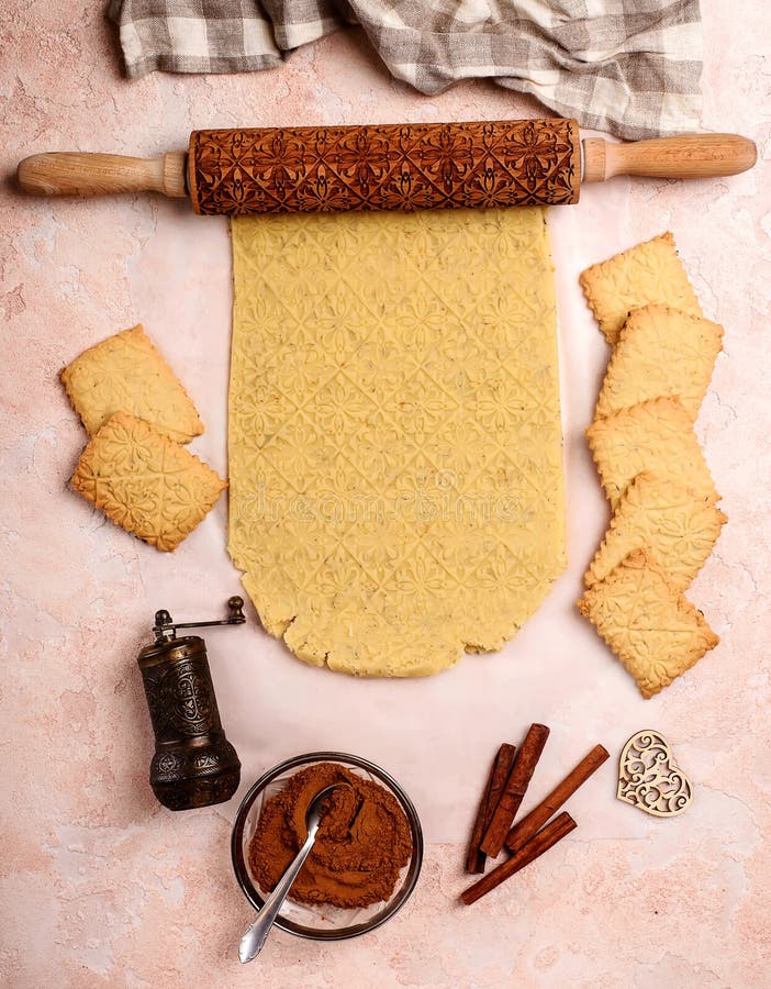 Rolling Pin for Rolling Out Dough and Cookies..style Vintage Stock ...