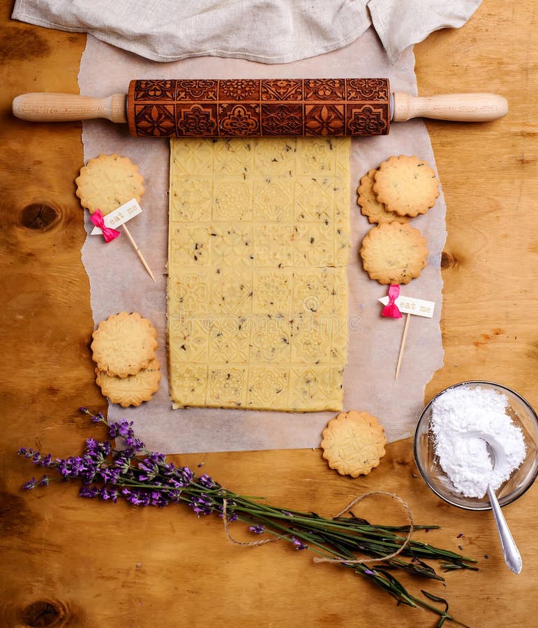 Rolling Pin for Rolling Out Dough and Cookies..style Vintage Stock ...