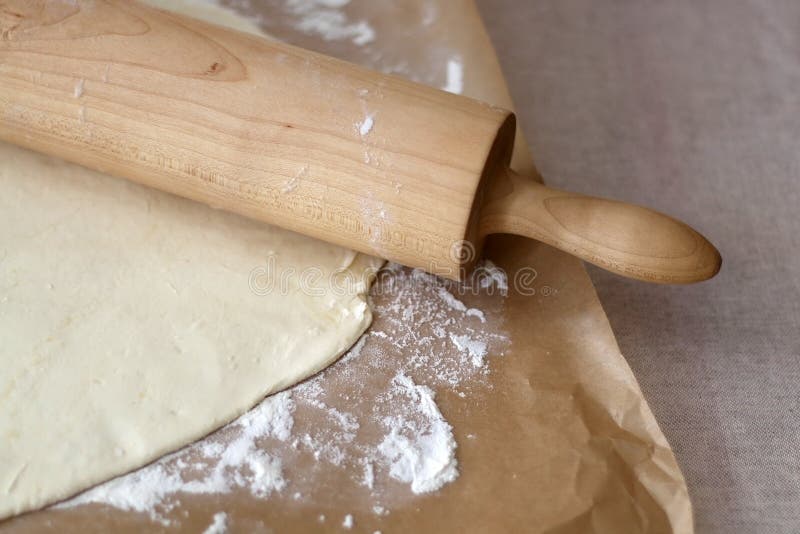 Rolling Dough stock image. Image of dessert, detail - 153321441