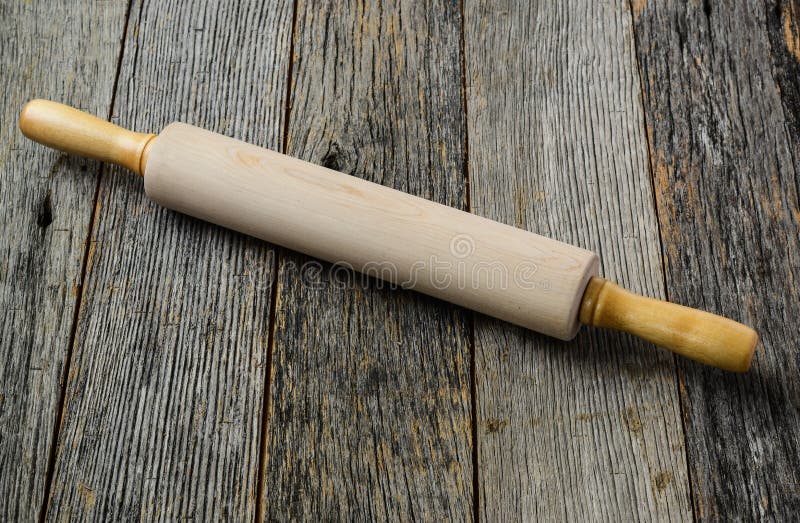 Rolling Pin on Rustic Wood stock image. Image of domestic - 47573071