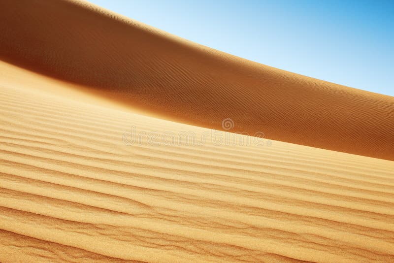 Rolling Sand Dunes of the Arabian Desert Stock Photo - Image of hill ...