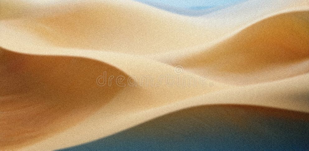 Rolling Sand Dunes Creating Smooth Patterns in Desert Landscape Stock ...
