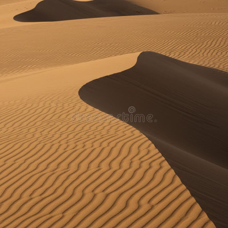 Rolling Sand Dunes with Intricate Ripple Patterns Create a Mesmerizing ...