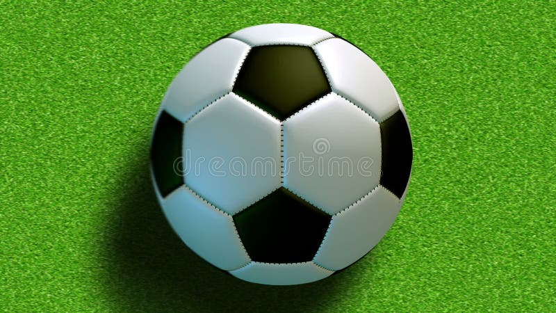 The Rolling Soccer Ball on the Field. Stock Footage - Video of ...