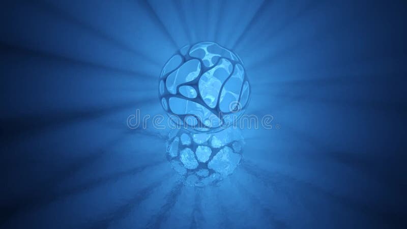 The Rolling Sphere Glows from the Inside and is Reflected on the ...