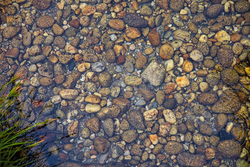 Rolling Stones on the Bottom of a River Stock Image - Image of pattern ...