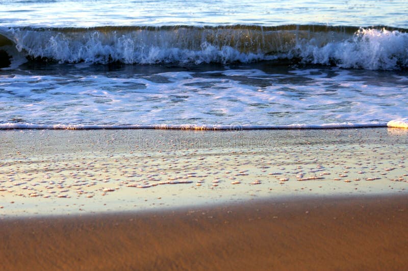 Rolling Waves at the Beach stock photo. Image of sand - 3953840