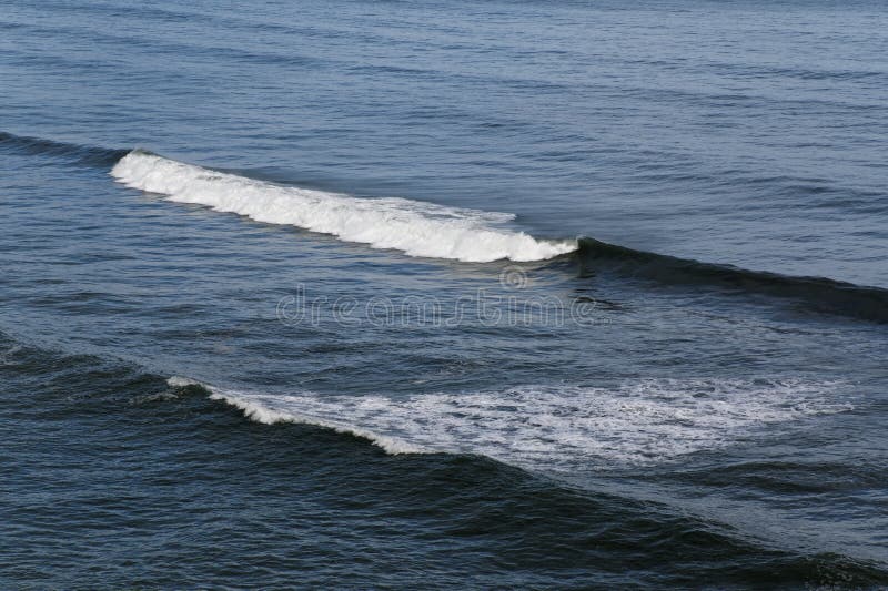 Rolling Waves Breaking Towards the Shore Stock Photo - Image of deep ...