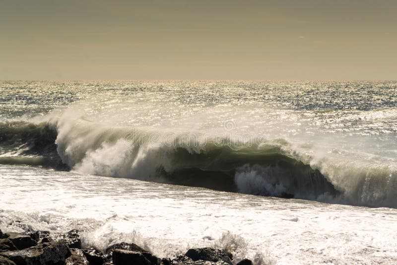 Rolling Waves stock photo. Image of color, scenery, horizon - 53342006