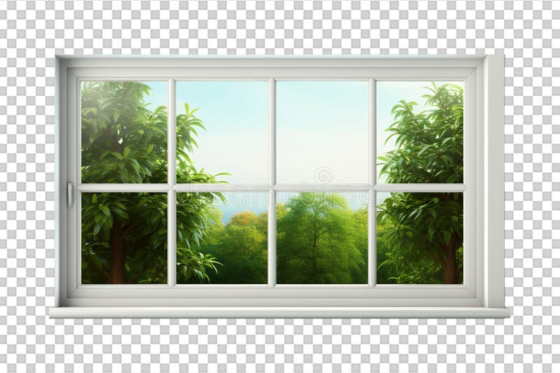 Rolling Window on Transparent Background Stock Illustration ...