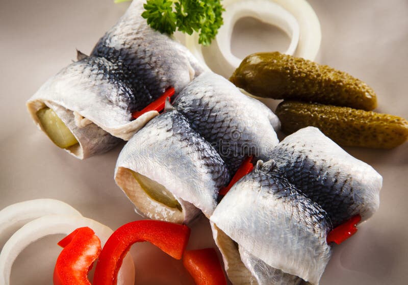 Rollmops stock image. Image of herrings, christmas, bite - 318571461